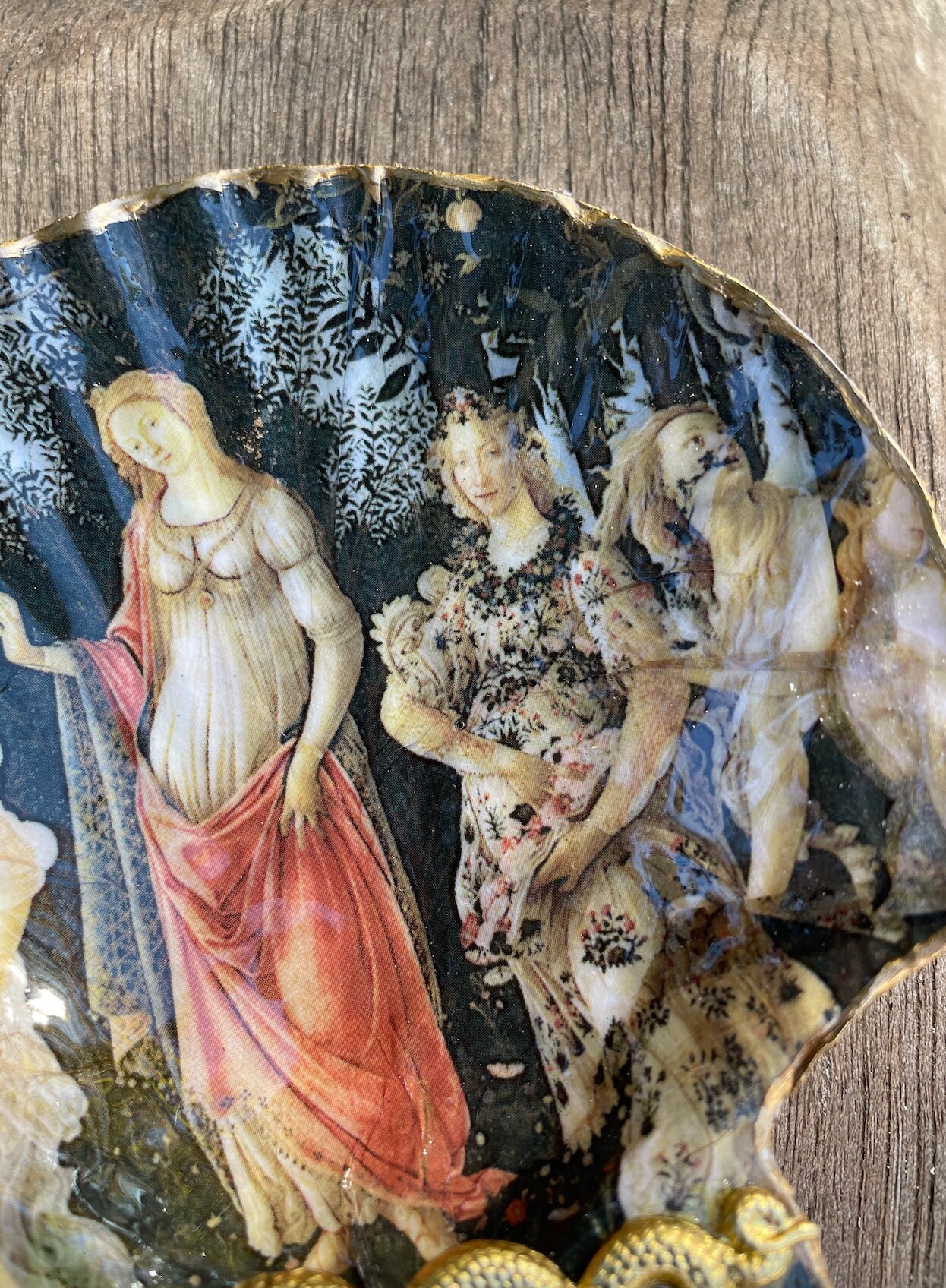 Decoupage Shell Art Decoupage Shells Primavera Scallop | Etsy