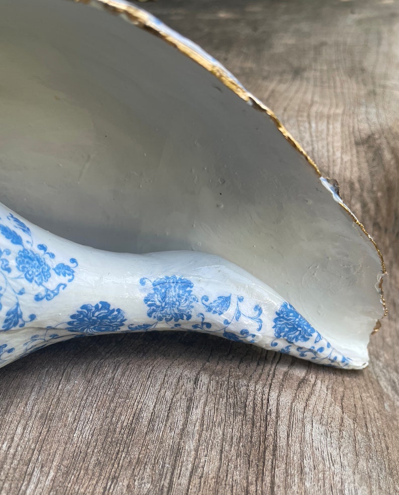 Chinoiserie Gift for a Friend Decoupage Shell Home Decor - Etsy