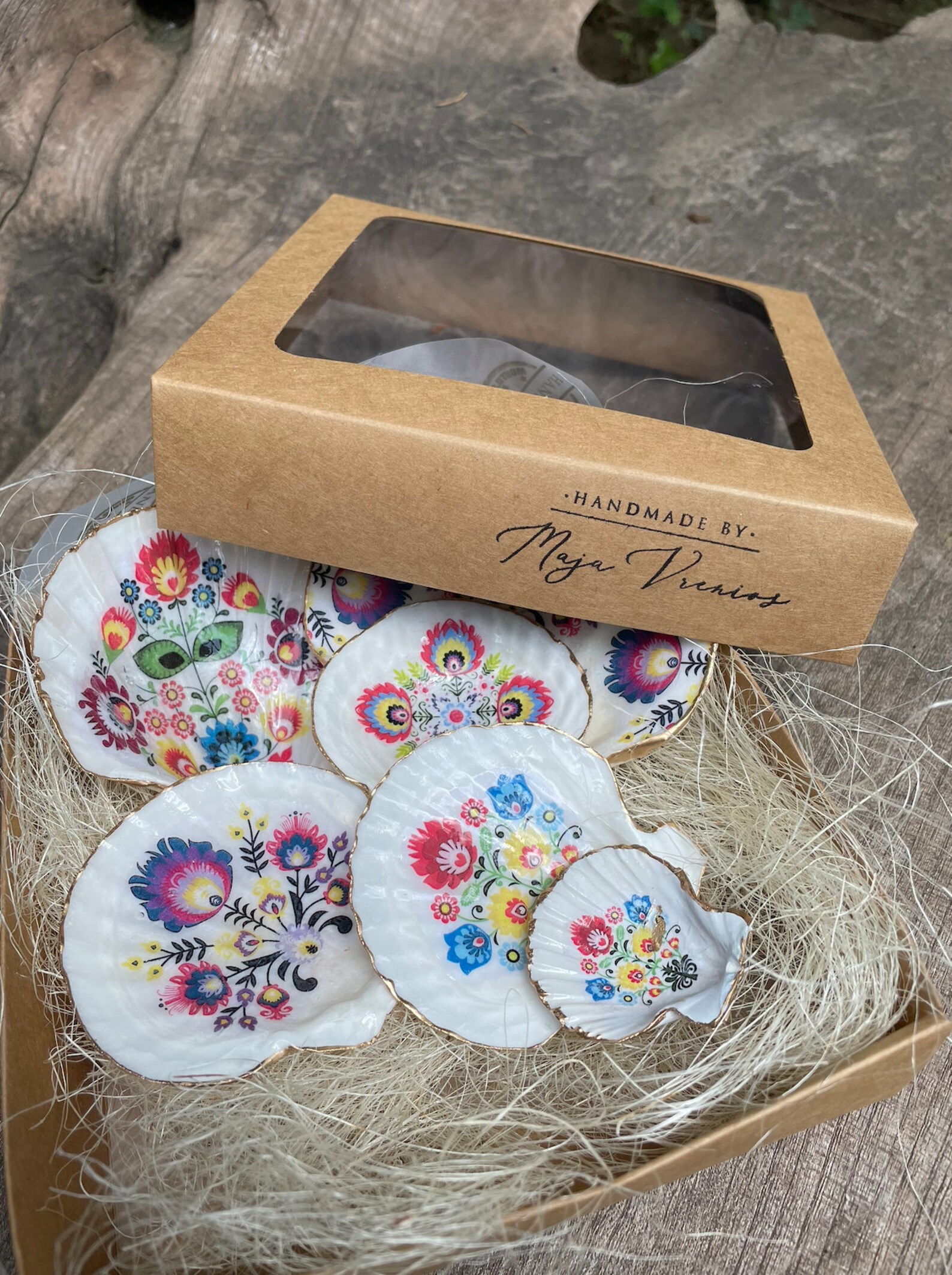 Gift Box Gift for a Friend Polish Floral Art Housewarming - Etsy