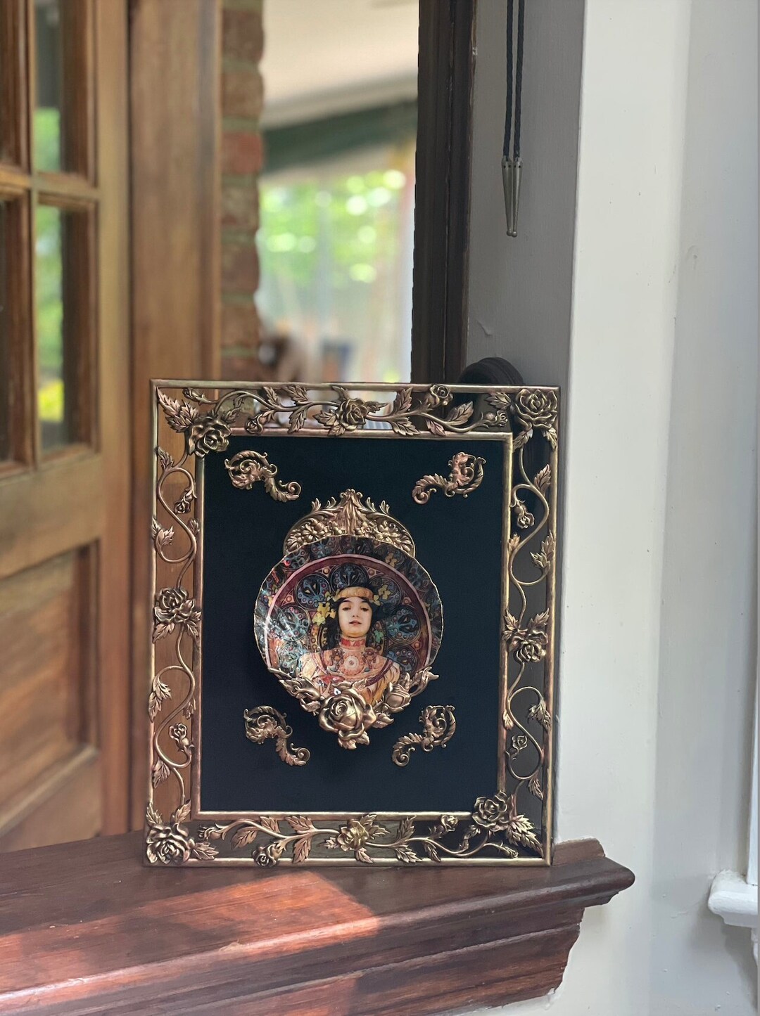 Alphonse Mucha Mucha Decoupage Shell Wall Decor Art - Etsy Australia