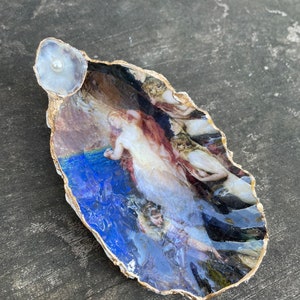 Aphrodite Decoupaged Oyster Shell Dish: Greek Goddess Ornament - Etsy