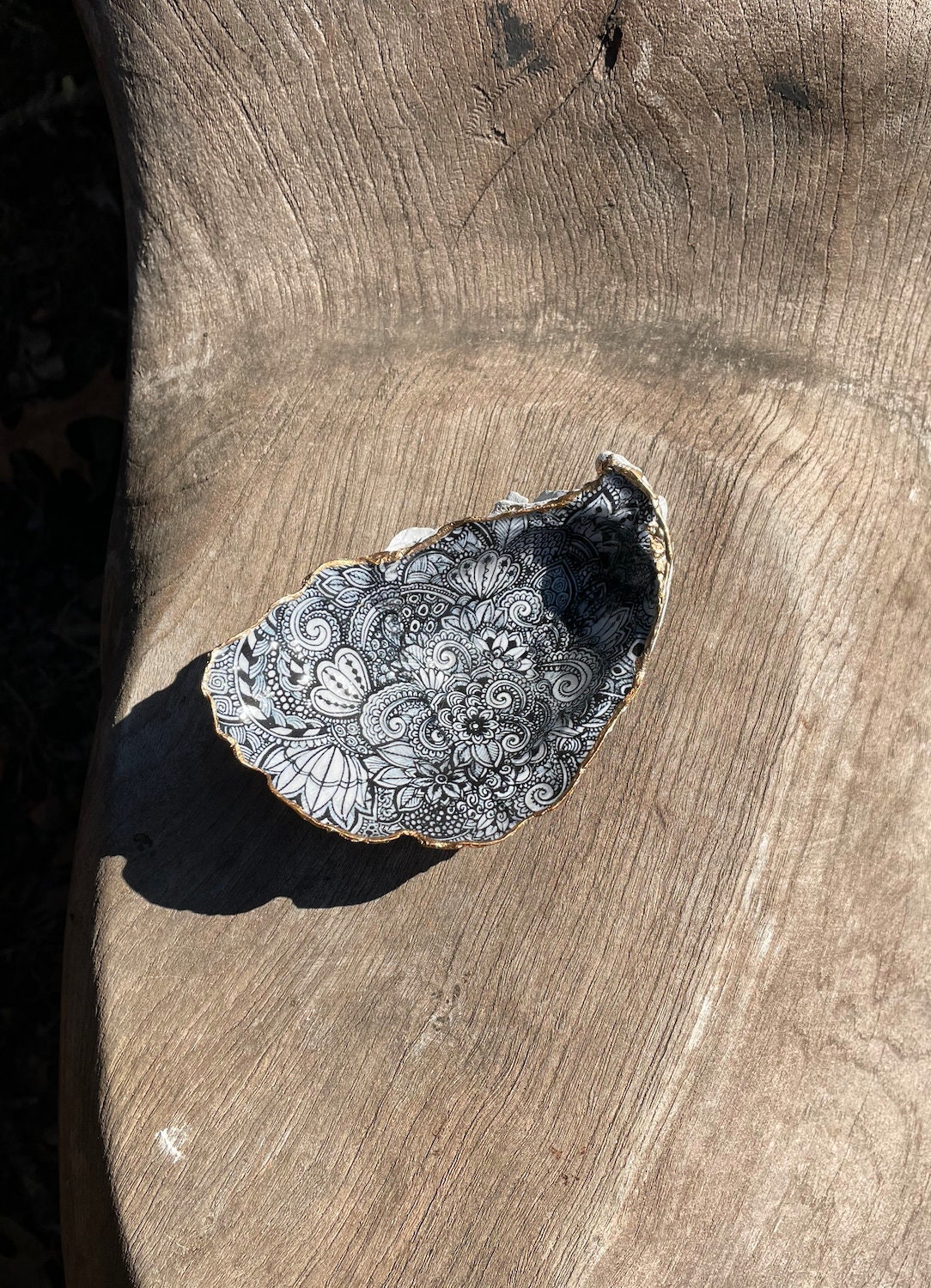 Oyster Shells Oysters Decoupage Shell Black and White - Etsy