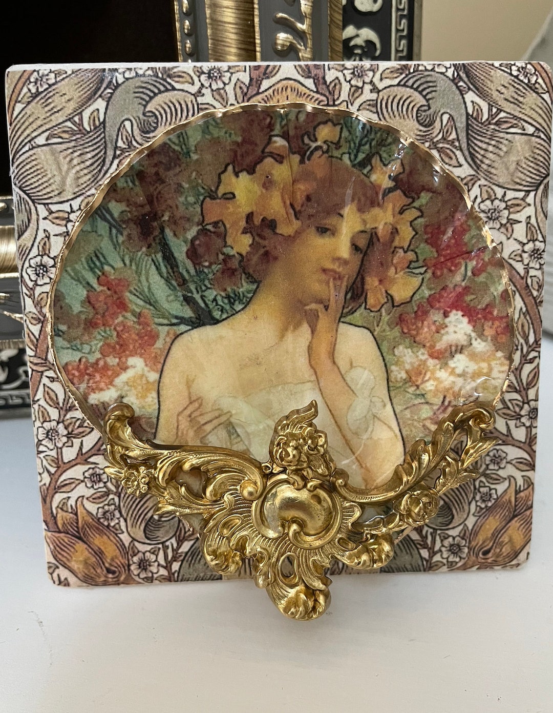 Decorative Tiles, Tiles, Art Nouveau. Mucha, Alphonse Mucha, Gift for a ...