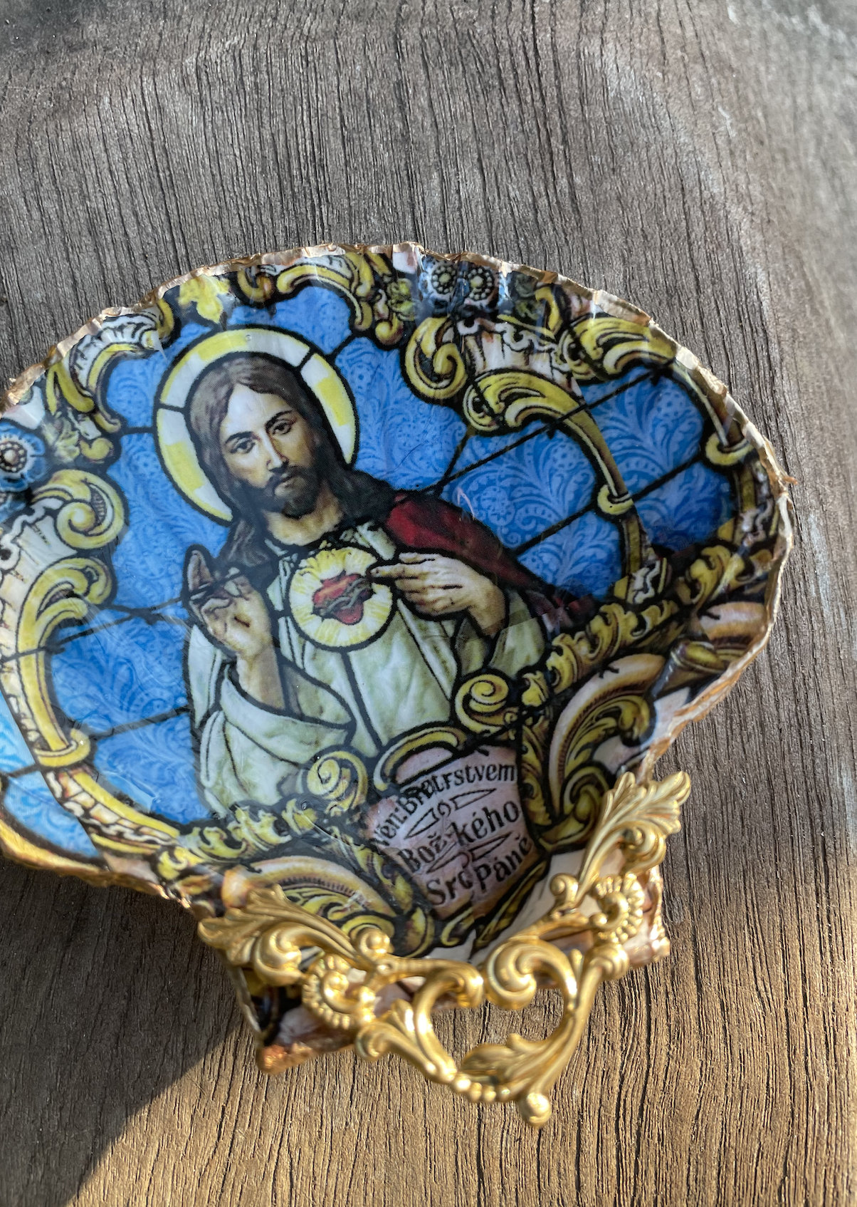 Jesus Jesus Christ Decoupage Shell Religious Gift Son Go - Etsy