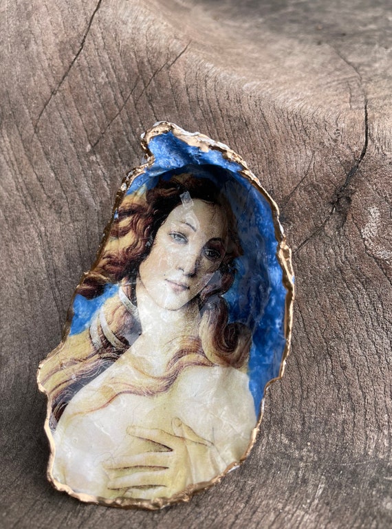 Botticelli Venus Women Art Decoupage Shell Gift Birthday - Etsy