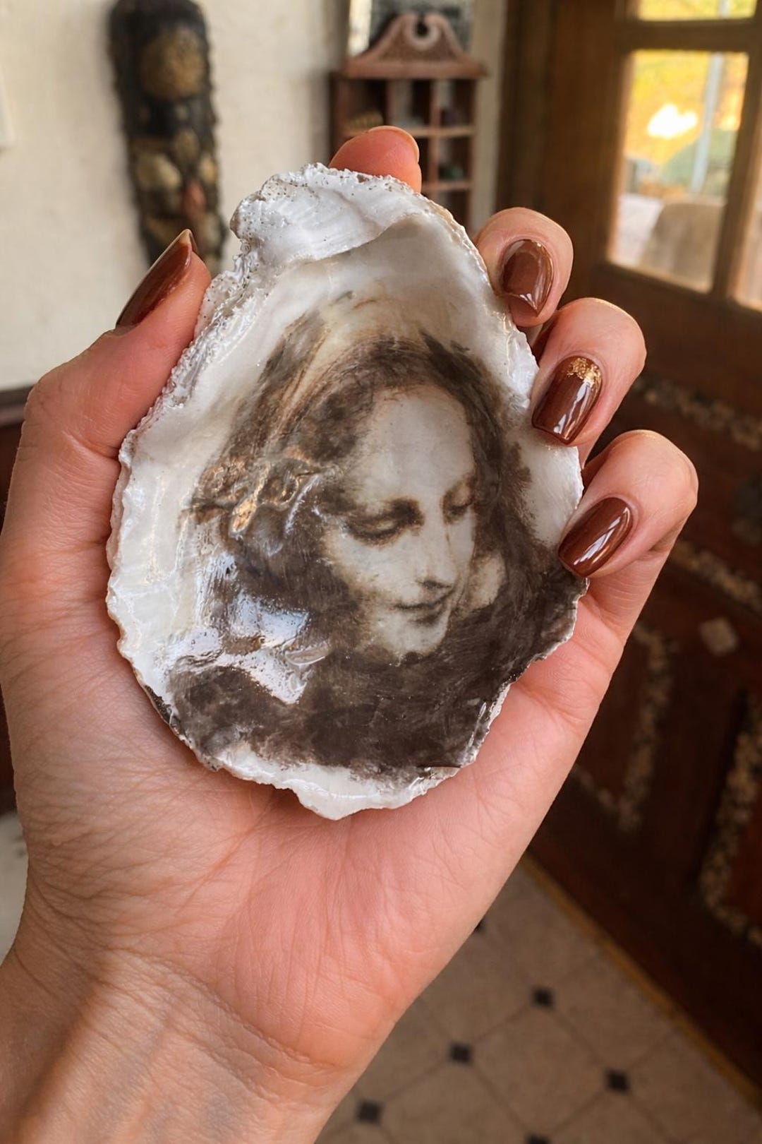 Leonardo Da Vinci Inspired Transfer Into Shell - Etsy