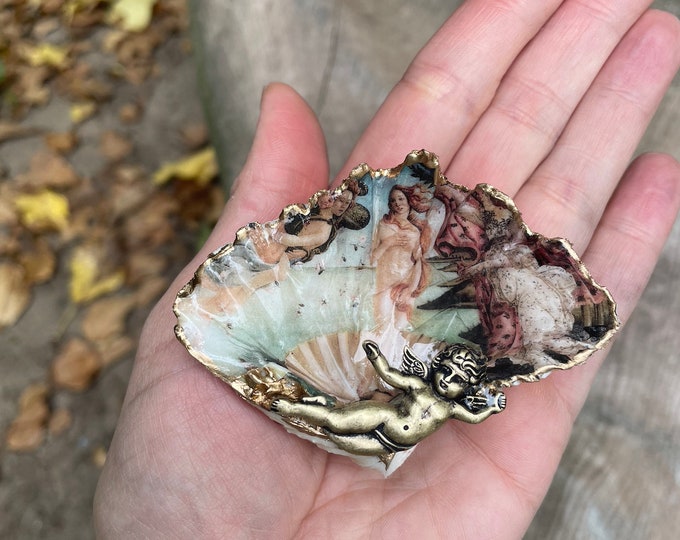 Venus, Birth of Venus, Decoupage Shell, Miniatures, Home Decor ...
