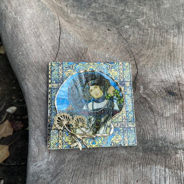 Mucha Tiles - Etsy