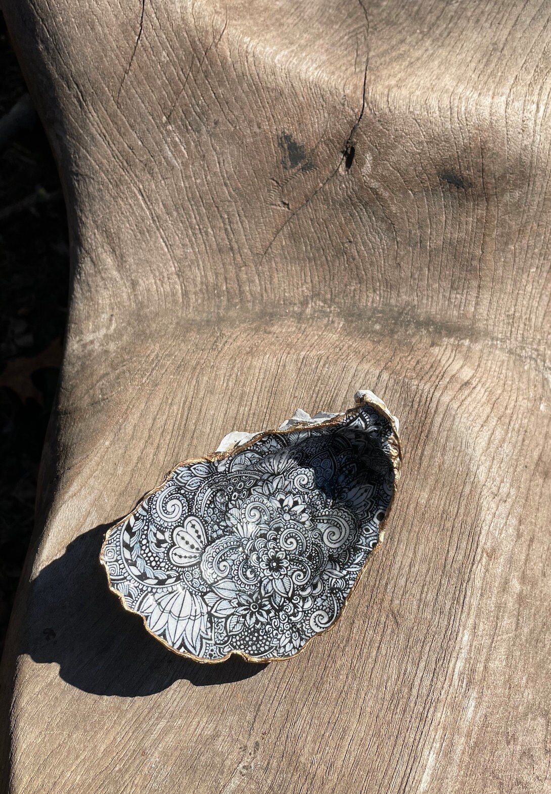 Oyster Shells Oysters Decoupage Shell Black and White - Etsy