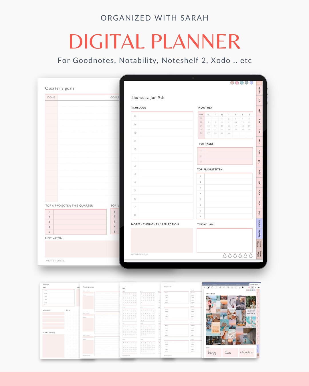 Digital Planner + Bullet Journal - Etsy
