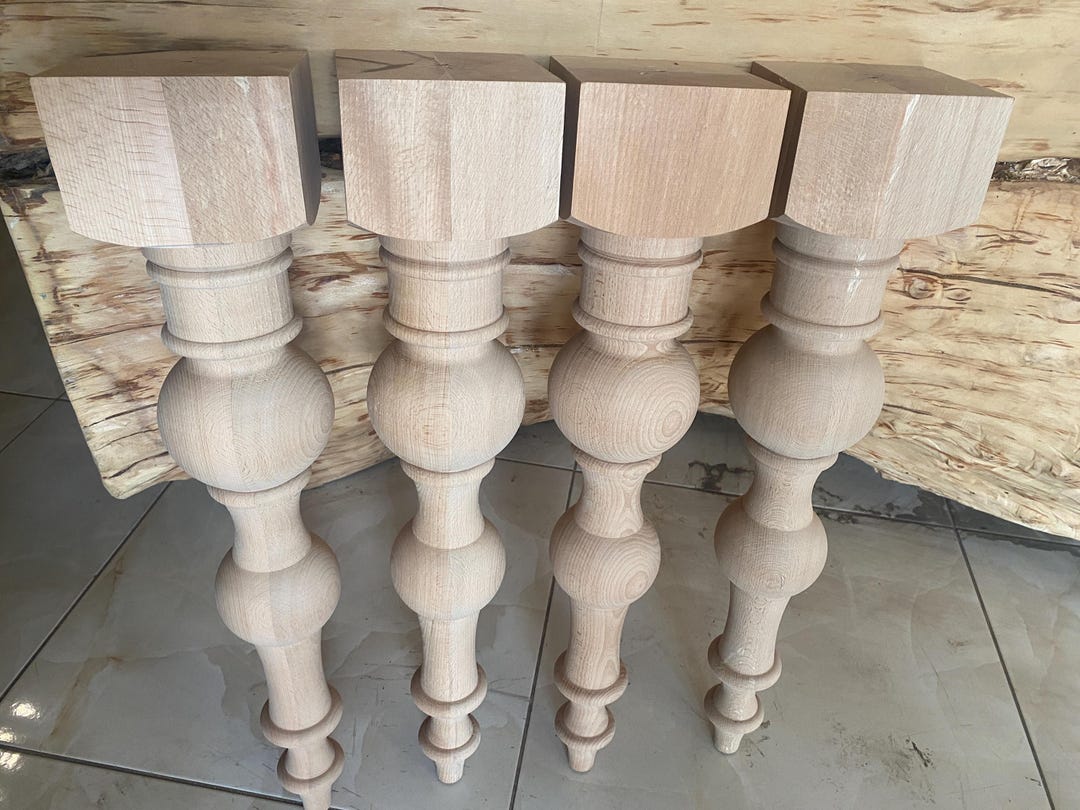 Thick Table Legs for Farmhouse, Thick Legs for Kitchen and Dining Table ...