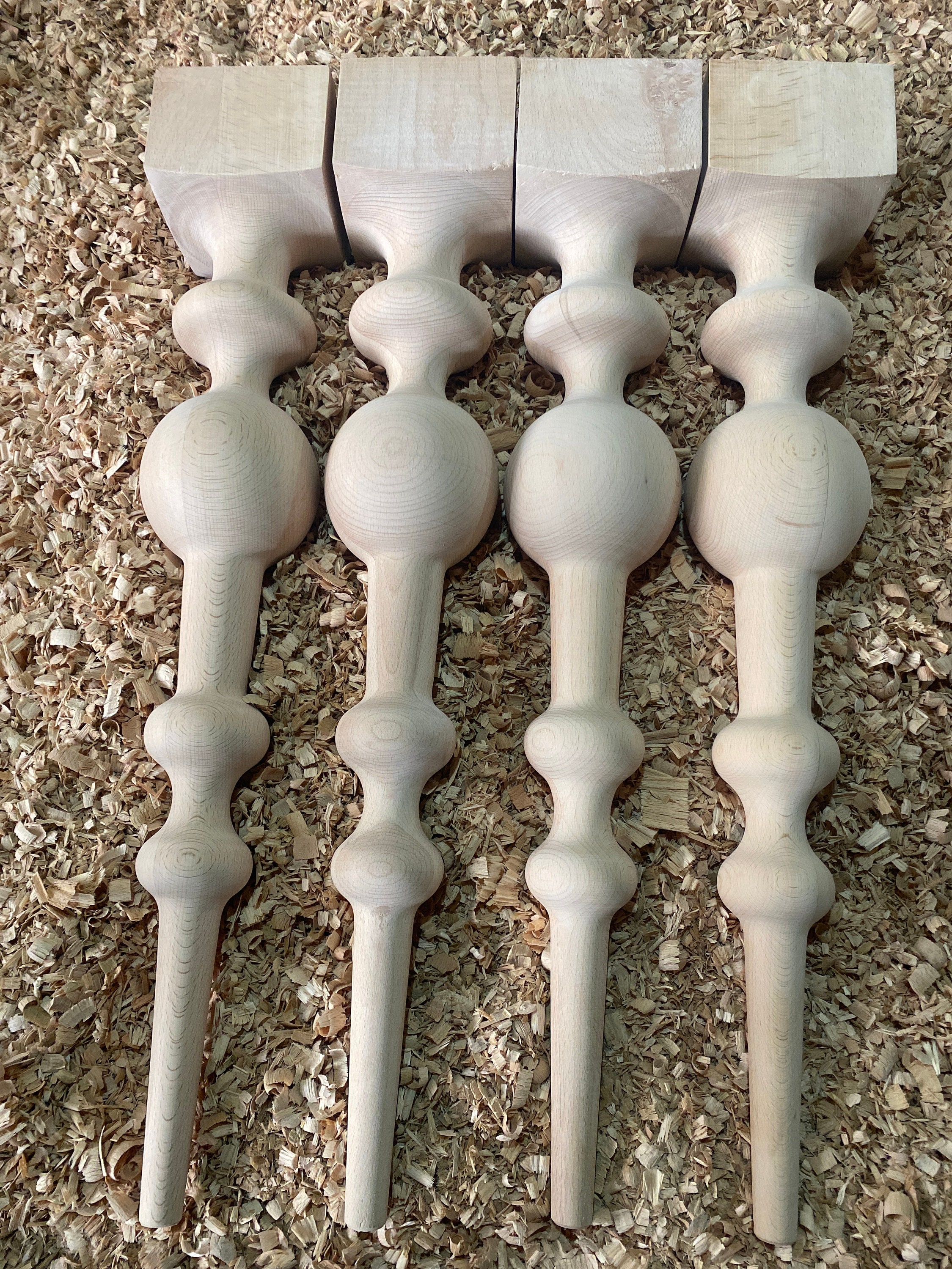 Thick Farmhouse Table Leg Design Unusual Design Wooden Leg - Etsy