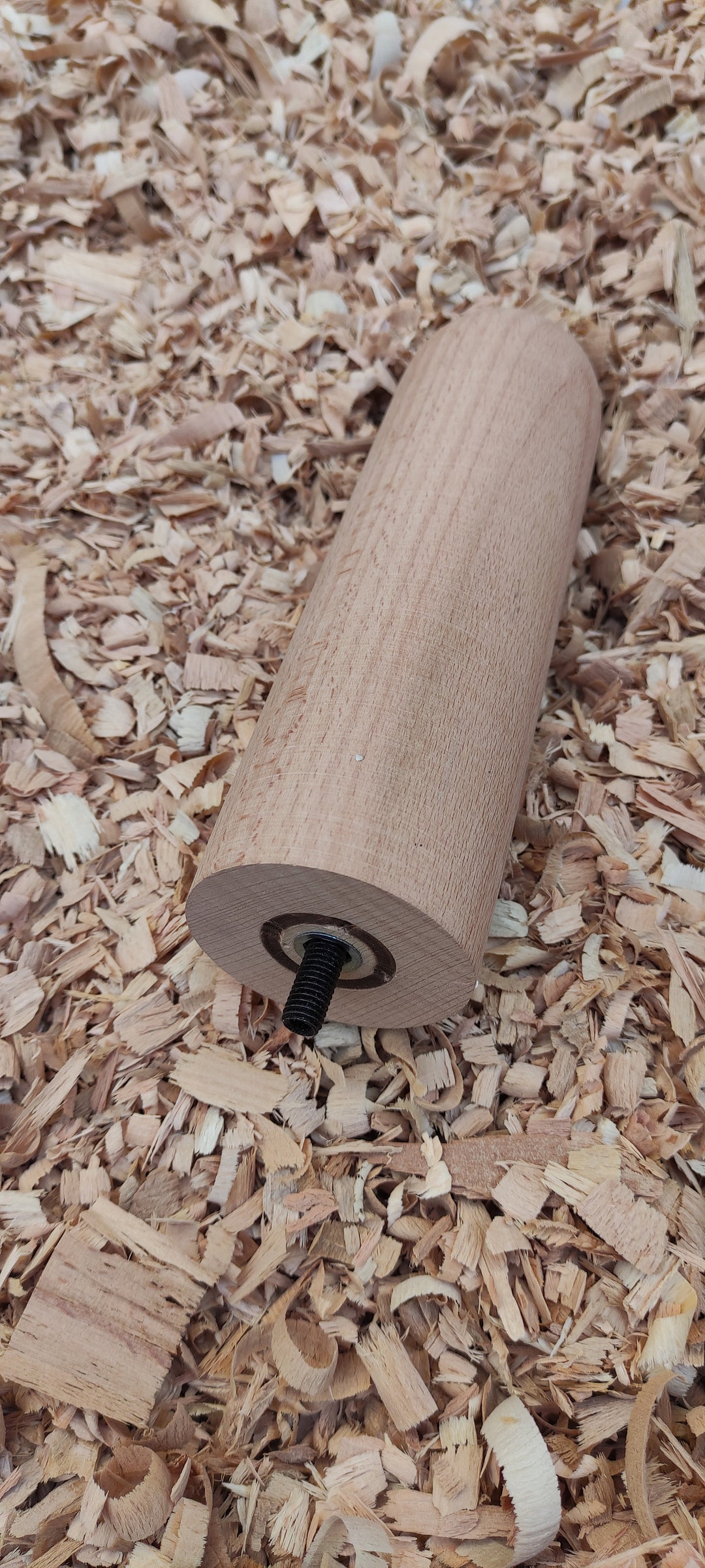 Cylindrical Wooden Leg Set for Cabinets, Sofas, Coffee Tables - Mid ...