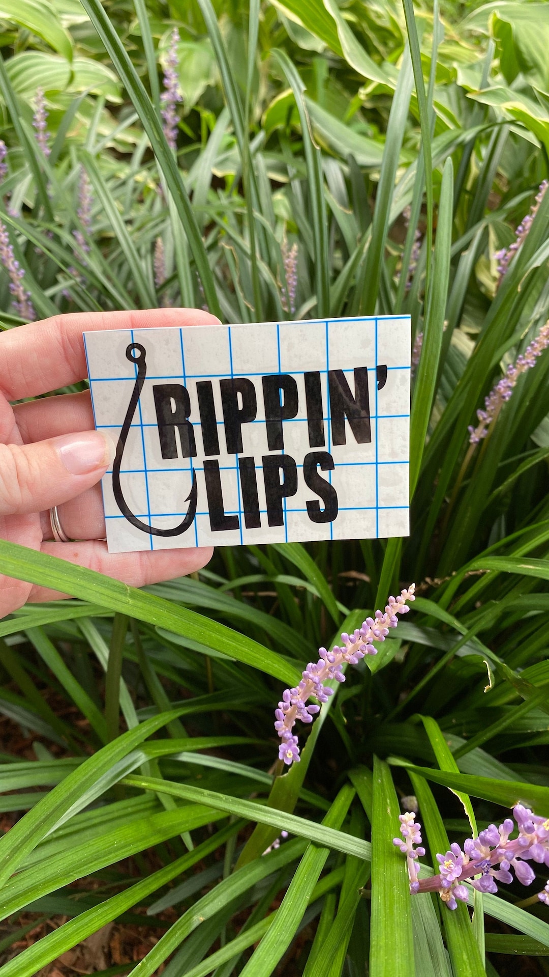 Rippin' Lips Hook Decal - Etsy