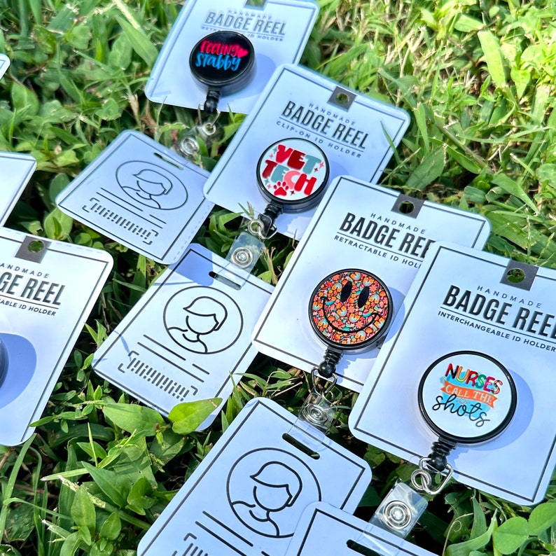 RN Nurses Watercolor Fun Badge Reel - Etsy