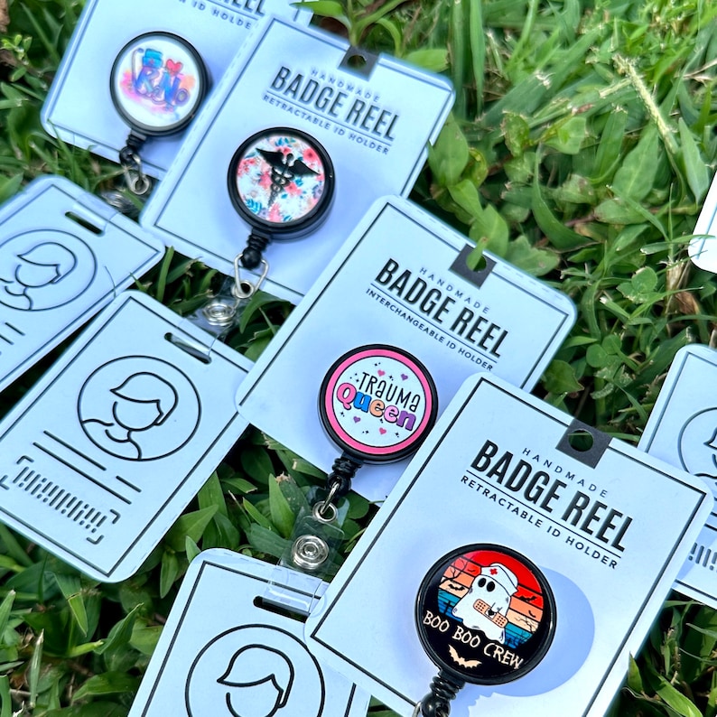 RN Nurses Watercolor Fun Badge Reel - Etsy
