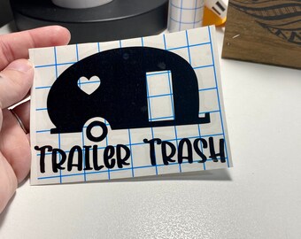 Rv Trailer Trash Decal - Etsy