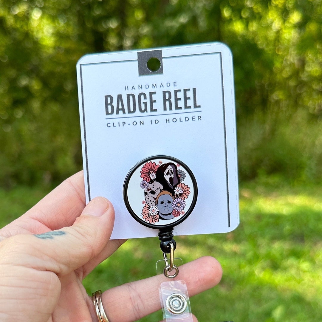 Horror Crew Michael Myers Jason Vorhees Ghostface Fun Badge Reel - Etsy