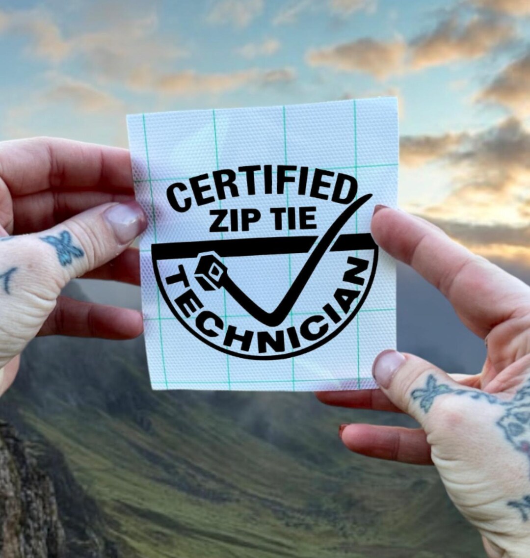 Certified Zip Tie Tech Decal - Etsy
