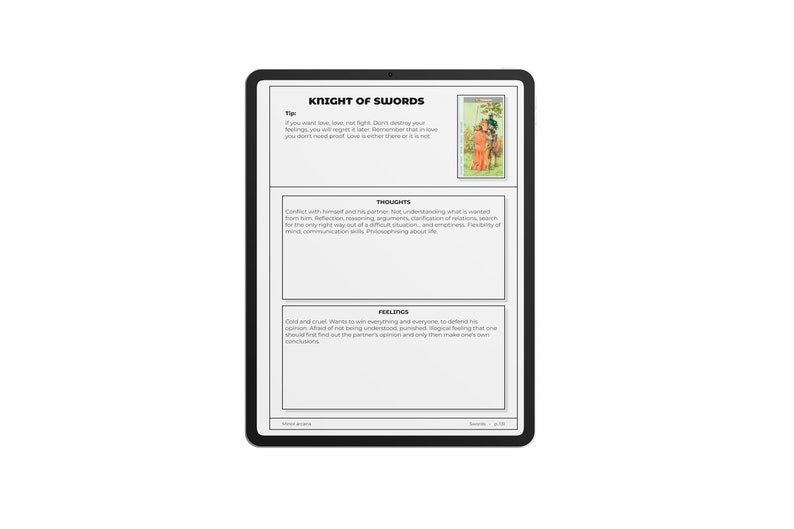 Decameron Tarot Card Meanings Cheat Sheets: Printable Guidebook (PDF ...
