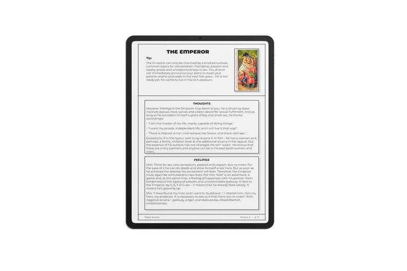 Decameron Tarot Card Meanings Cheat Sheets: Printable Guidebook (PDF ...