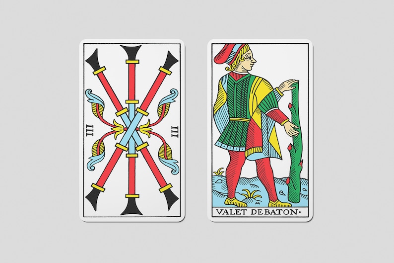Tarot of Marseilles Deck: 78 Printable Cards (digital Download) - Etsy