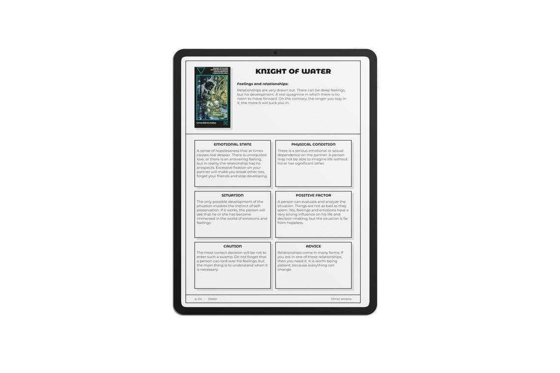 Manara Tarot Card Meanings Cheat Sheets: Beginner's Guide (PDF) - Etsy