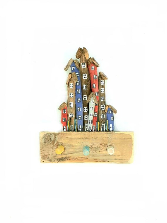 Driftwood Beach Houses Key Rack Hanger Organiser | Etsy