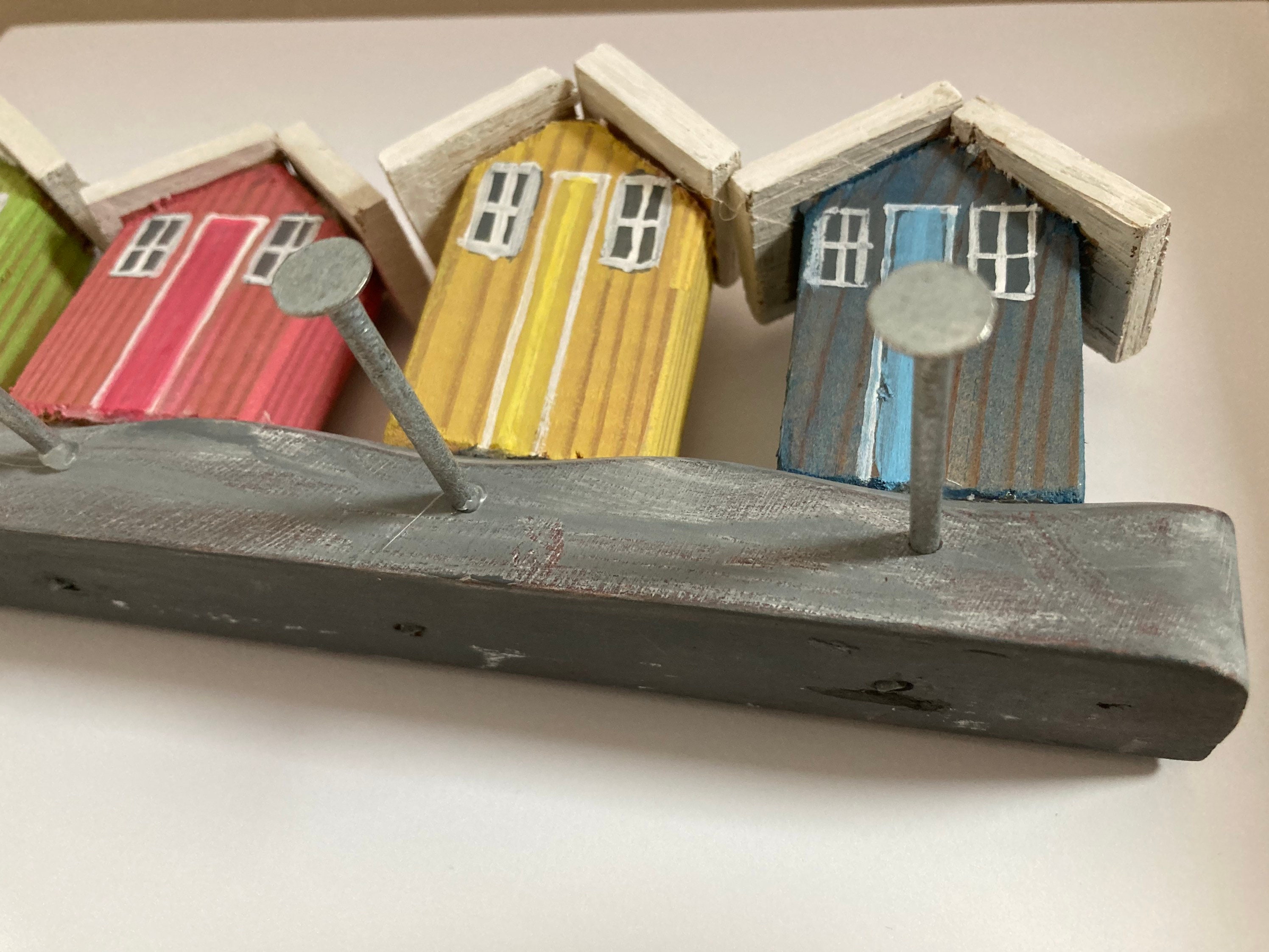 Wooden English Seaside Beach Huts Key Rack 24cm - Etsy
