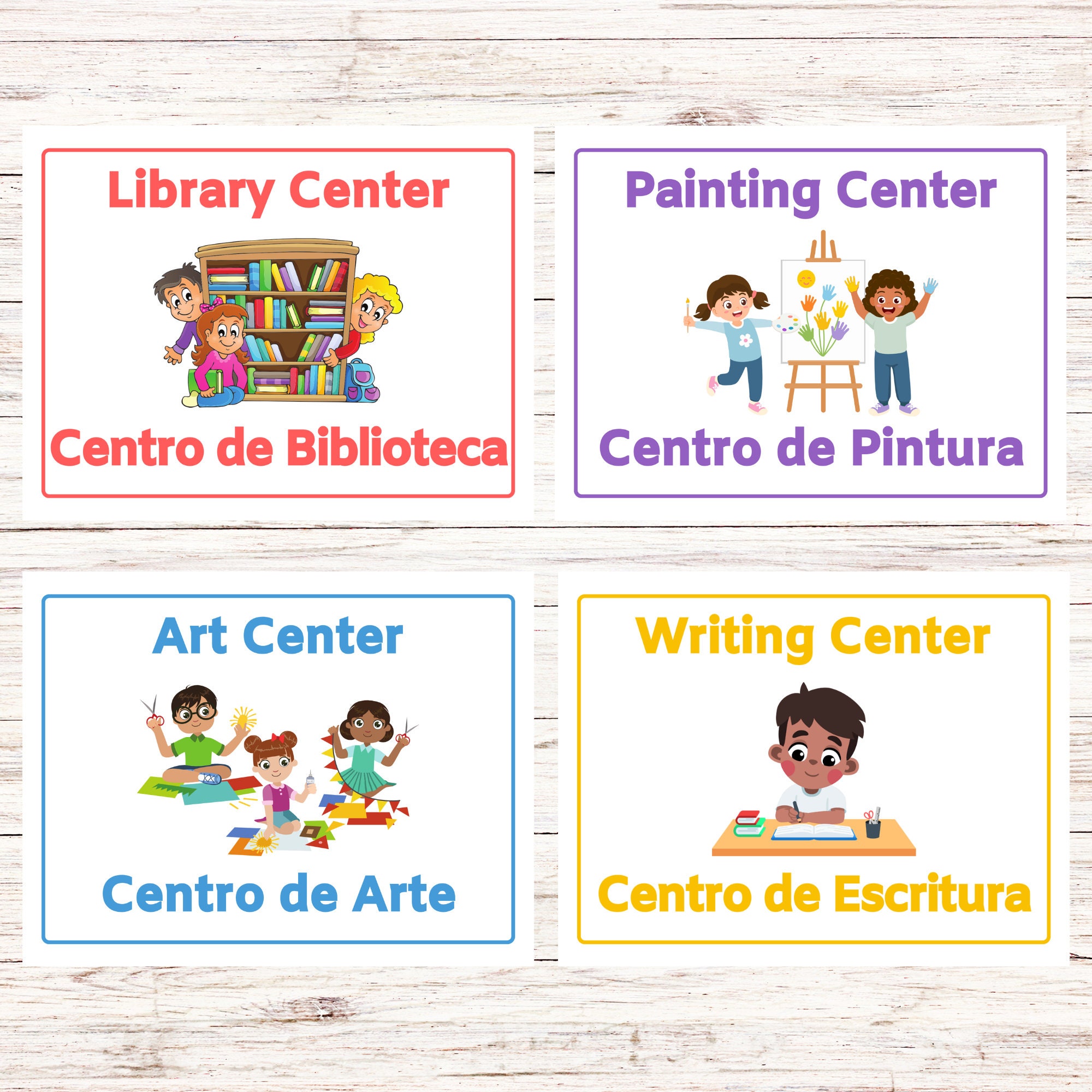 Bilingual Classroom Labels and Rules-spanish and English- Center Labels ...