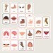 Aesthetic Body Parts Flashcards Printable-study Tools, Kid’s Review ...