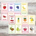 Bilingual Fruits Flashcards-spanish and English Printable-study Tools ...