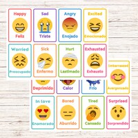 Spanish Feelings Wheel Printable: Kids Emotion Activity (PDF) - Etsy UK