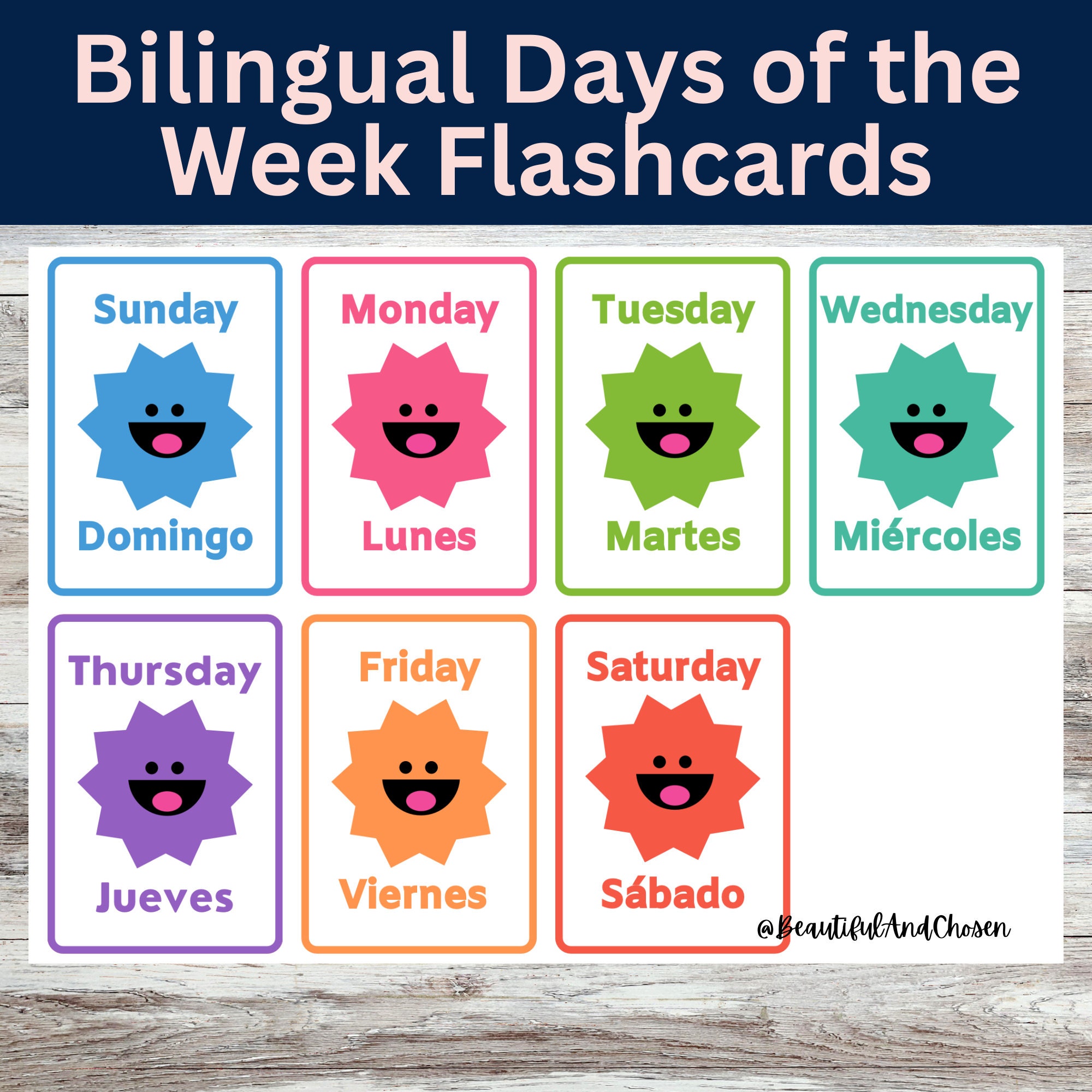 70+ Bilingual Basics Flashcards Bundle-spanish and English Printable ...
