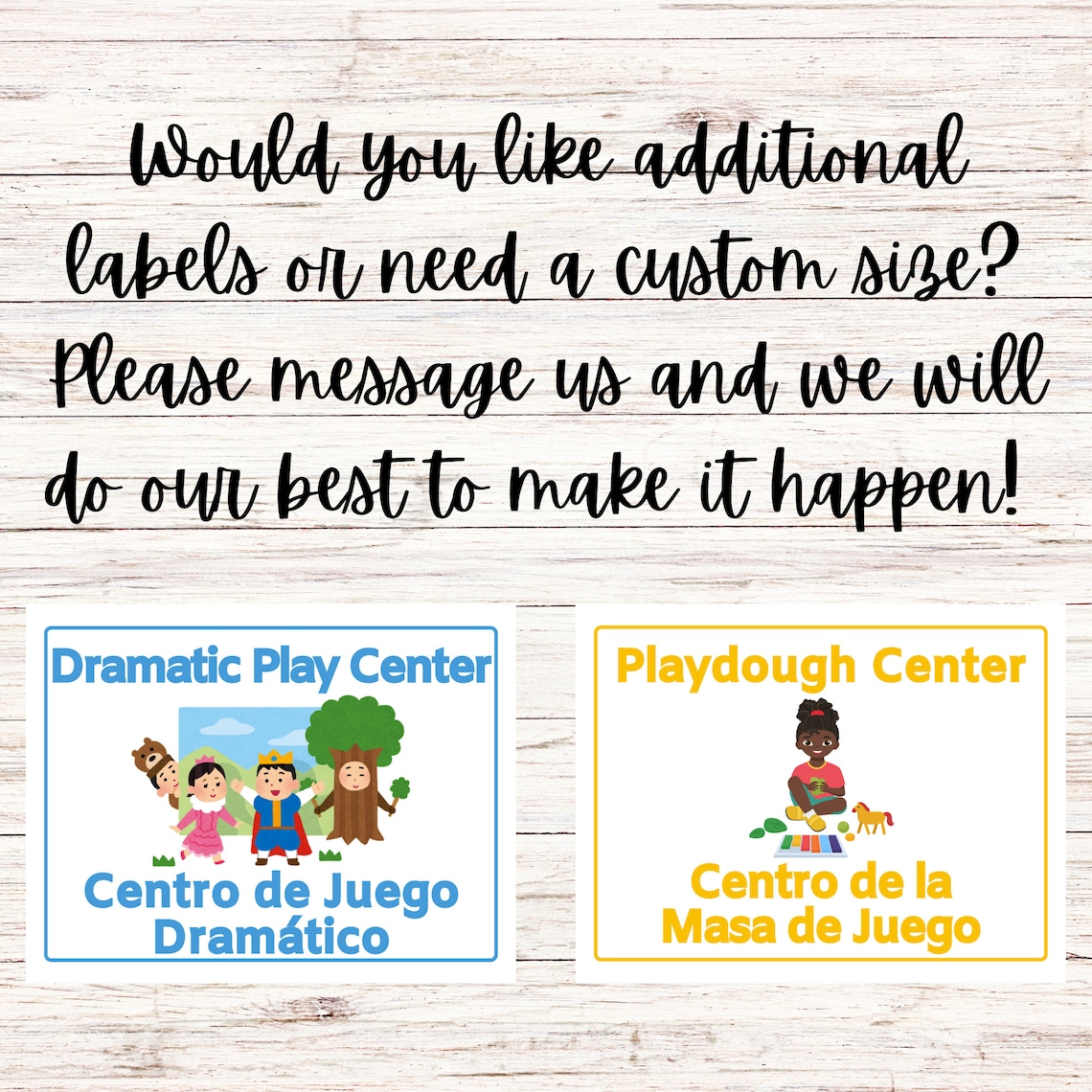 Bilingual Classroom Center Labels-spanish and English- Classroom ...