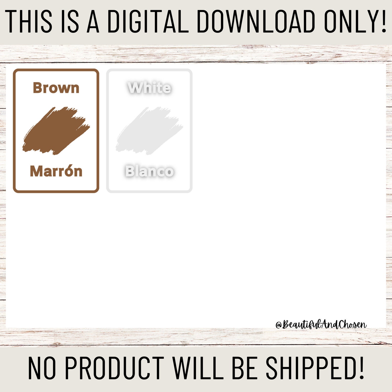 Colors and Shapes Bilingual Flashcards-spanish and English Printable ...