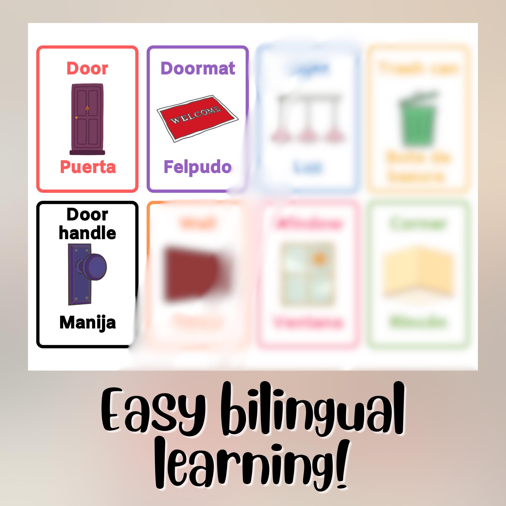 Bilingual Home Labels (125+)-spanish and English- Complete Set - Etsy