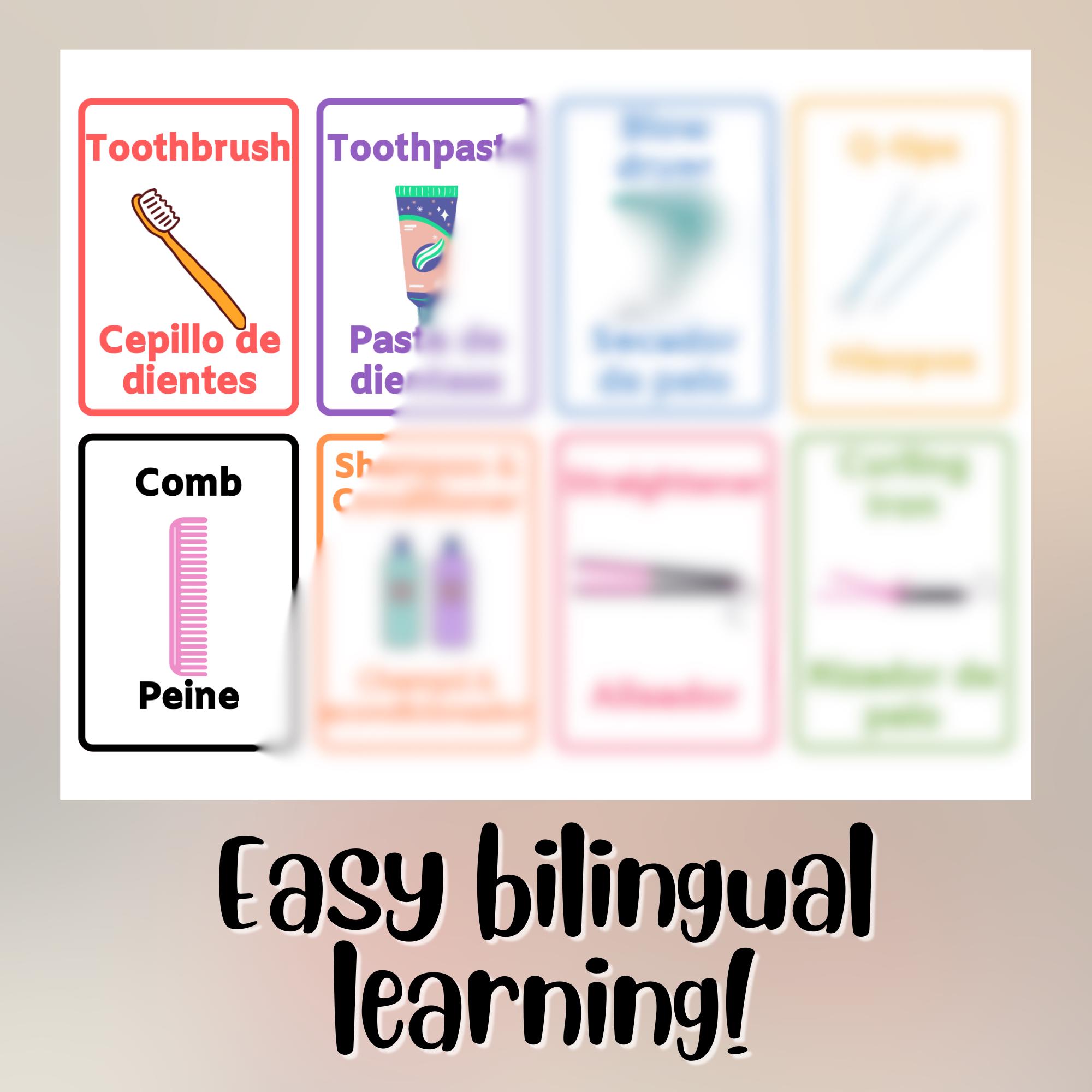 Bilingual Home Labels (125+)-spanish and English- Complete Set - Etsy