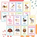 Farm Animals Bilingual Flashcards-spanish and English Printable-study ...