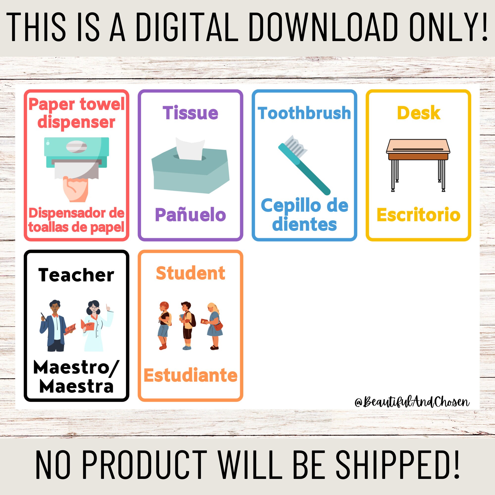 Bilingual Classroom Labels and Rules-spanish and English- Classroom ...