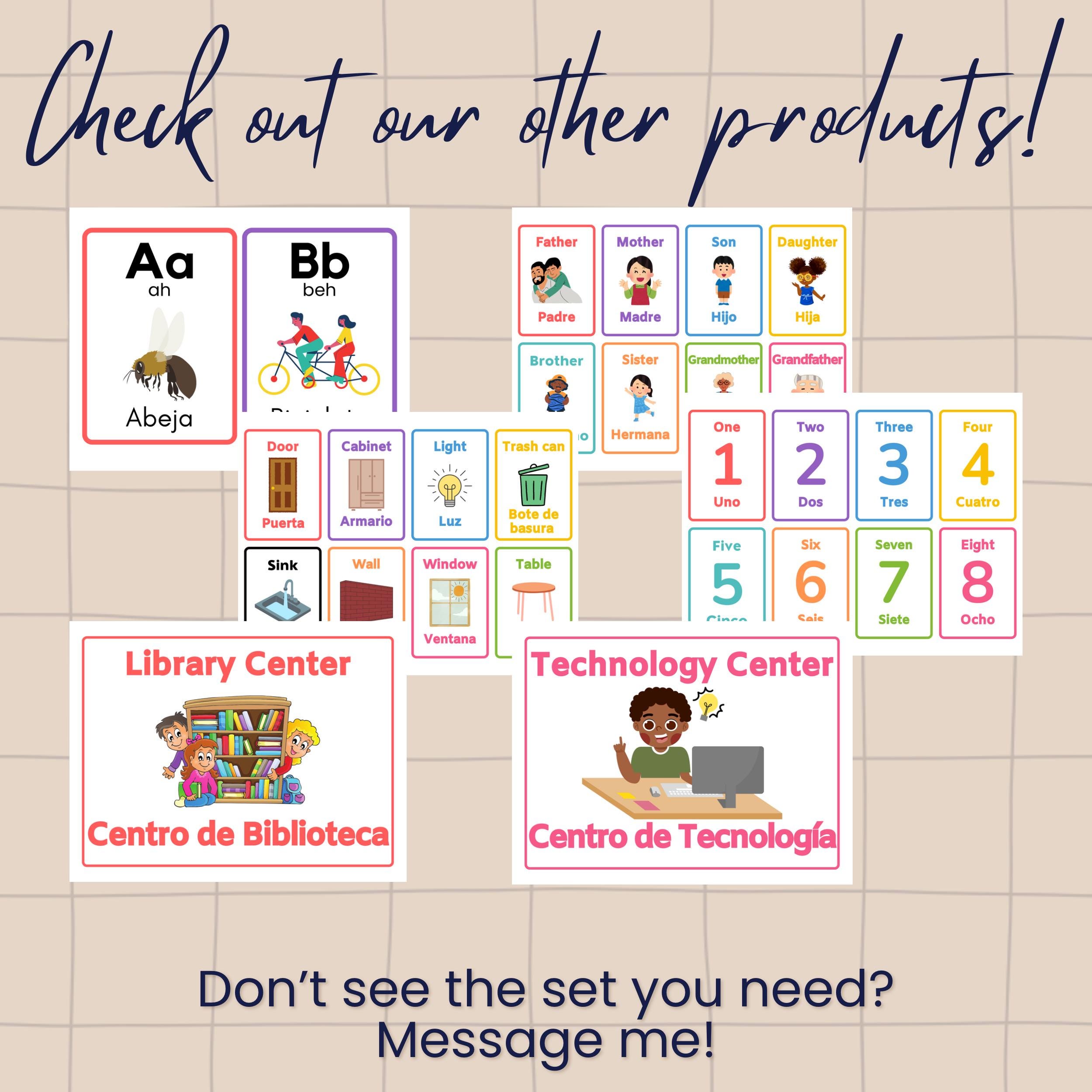 Bilingual Weather Flashcards Matching Game | Spanish and English ...