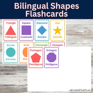 70+ Bilingual Basics Flashcards Bundle-spanish and English Printable ...