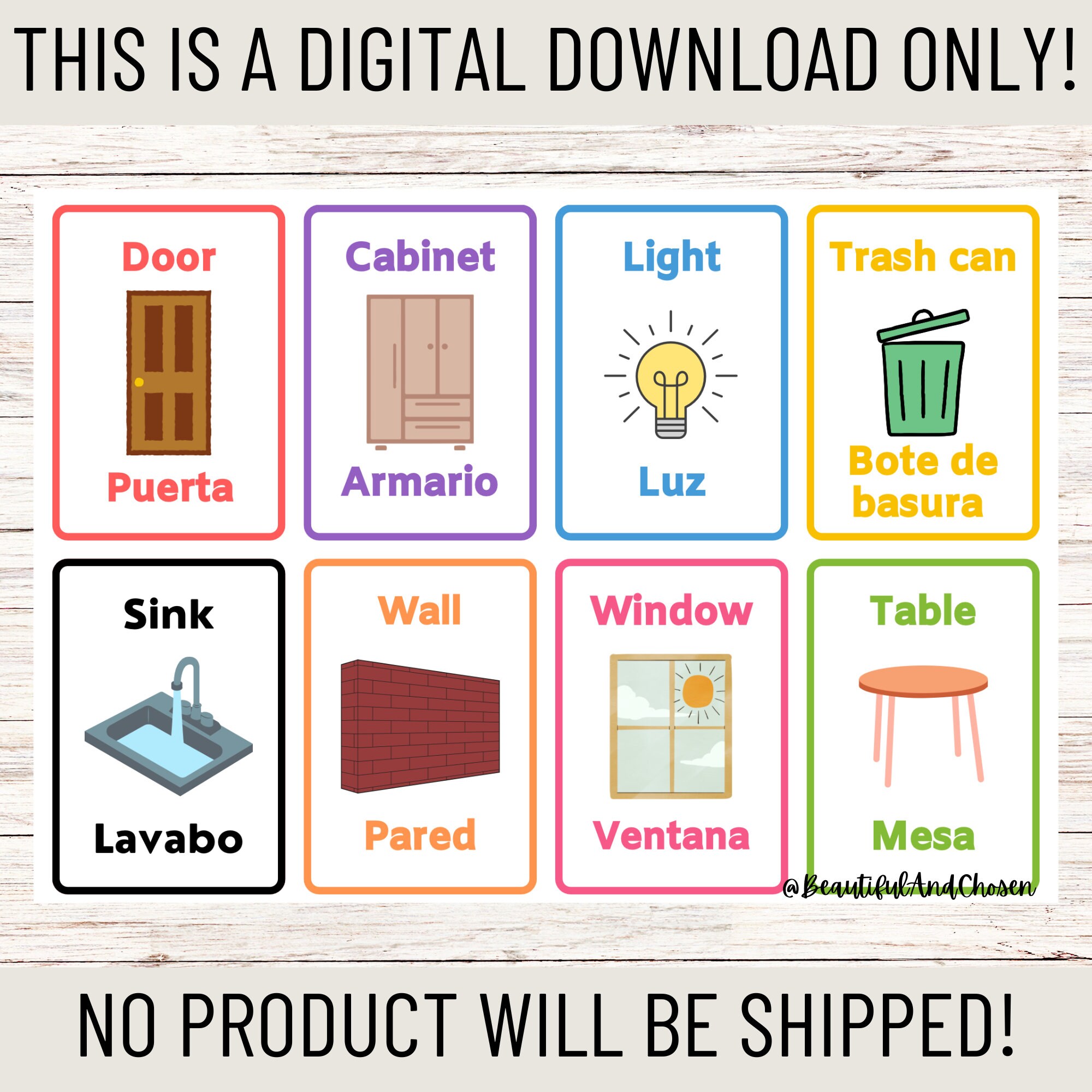 Bilingual Classroom Labels and Rules-spanish and English- Classroom ...