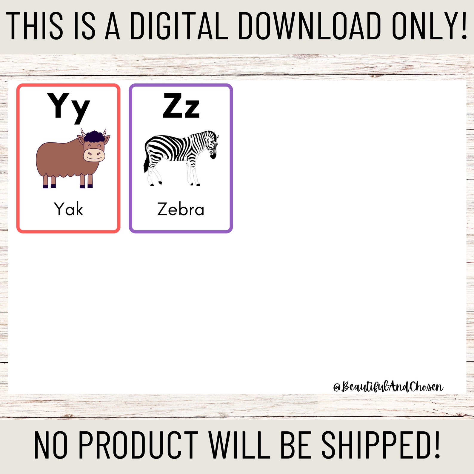 English Alphabet Flashcards Printable-study Tools, Kids Review ...