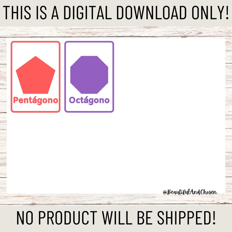 Colors and Shapes Bilingual Flashcards-spanish Printable - Etsy