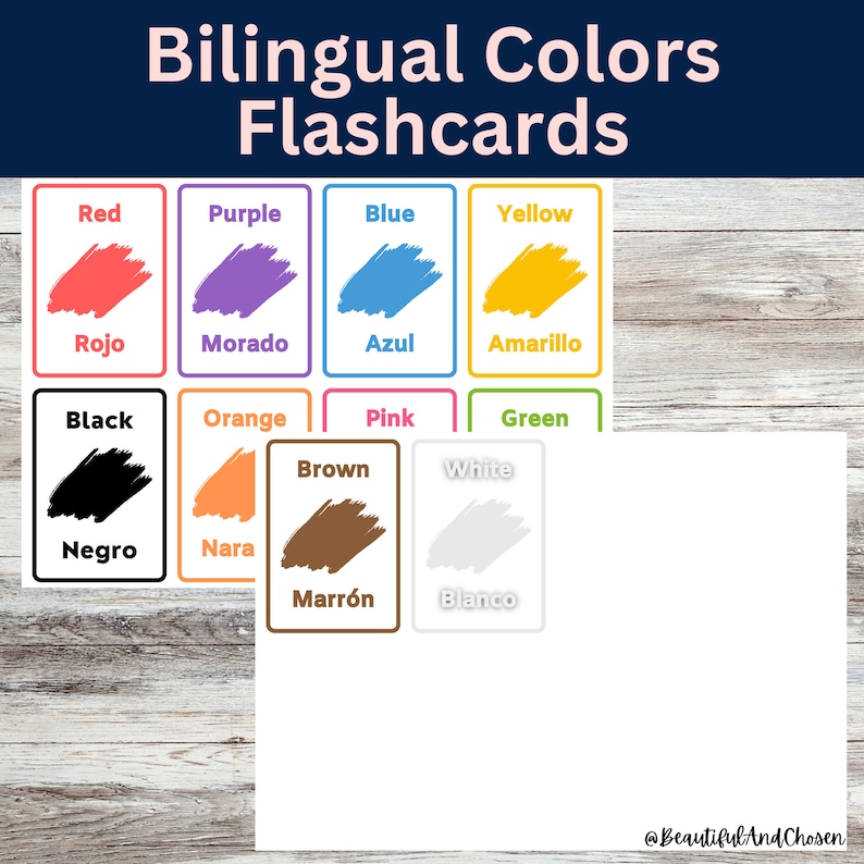 70+ Bilingual Basics Flashcards Bundle-spanish and English Printable ...