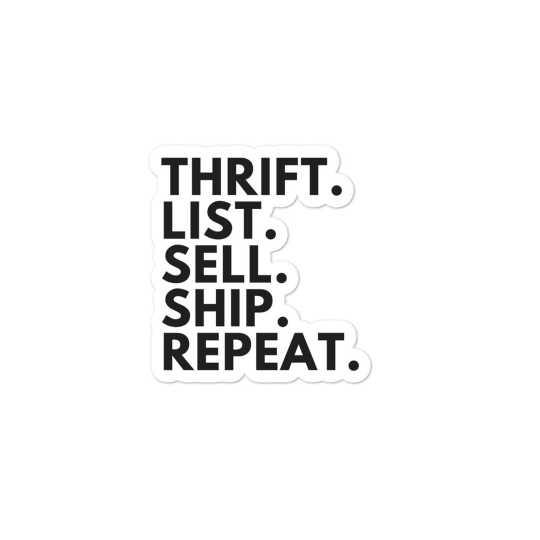 Reseller Sticker, Posh Boss Sticker, Thrifter Sticker, Thrift List Sell ...