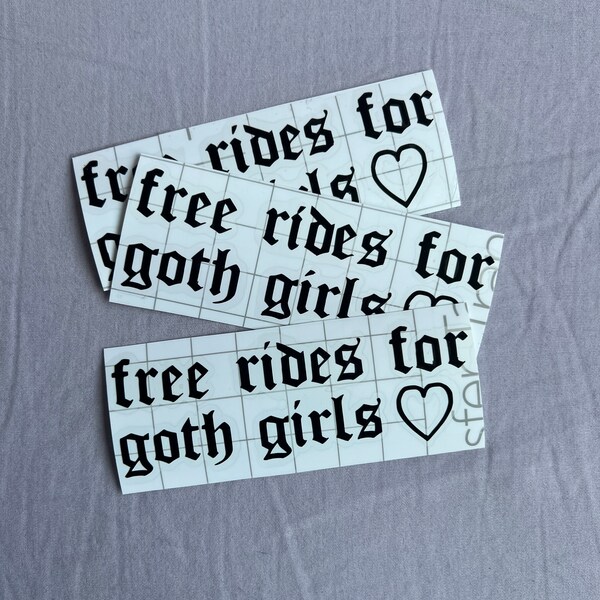 Free Ride for Goth Girls - Etsy
