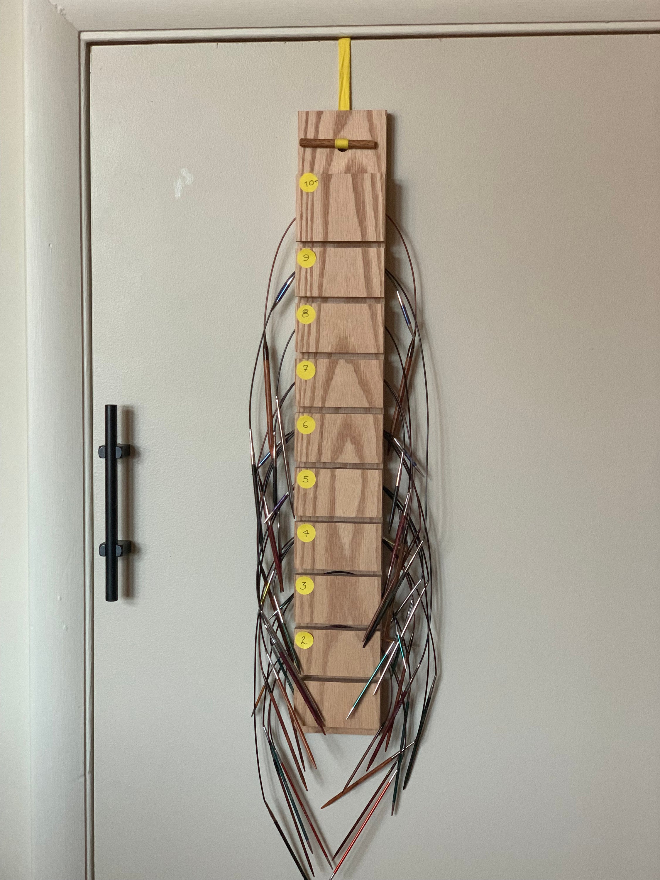 Circular Knitting Needle Organizer, Wood Hanger for Storage - Etsy