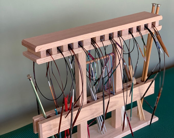 Circular Knitting Needle Organizer, Wood Hanger for Storage - Etsy